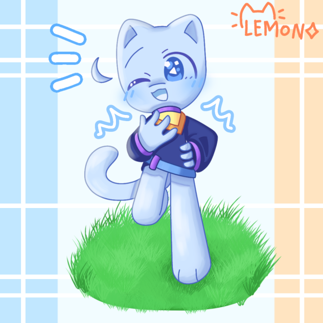 Cat Blue - ibisPaint