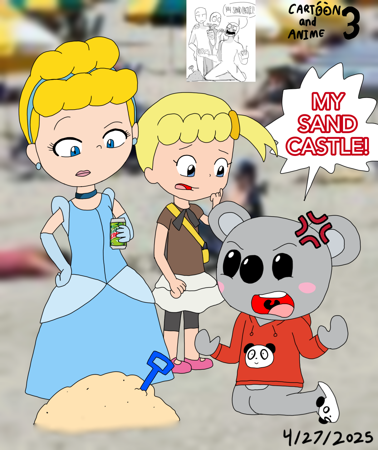 Tolee's Sand Castle Got Destroyed - ibisPaint