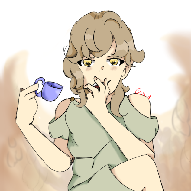 Tea with an angle pt 2 - ibisPaint