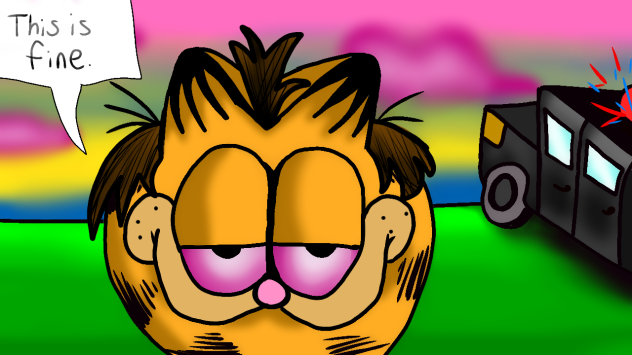 Garfield as a teen - ibisPaint