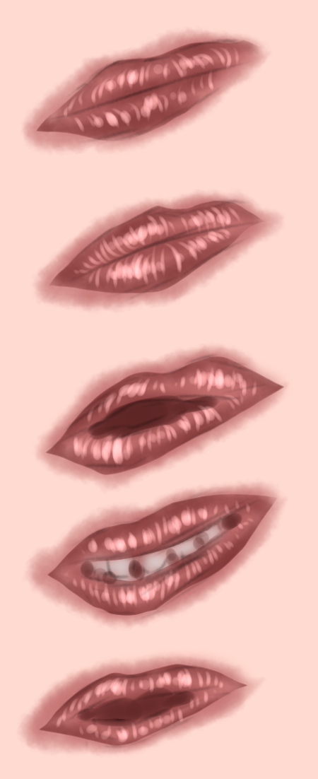 Practicing lips - ibisPaint