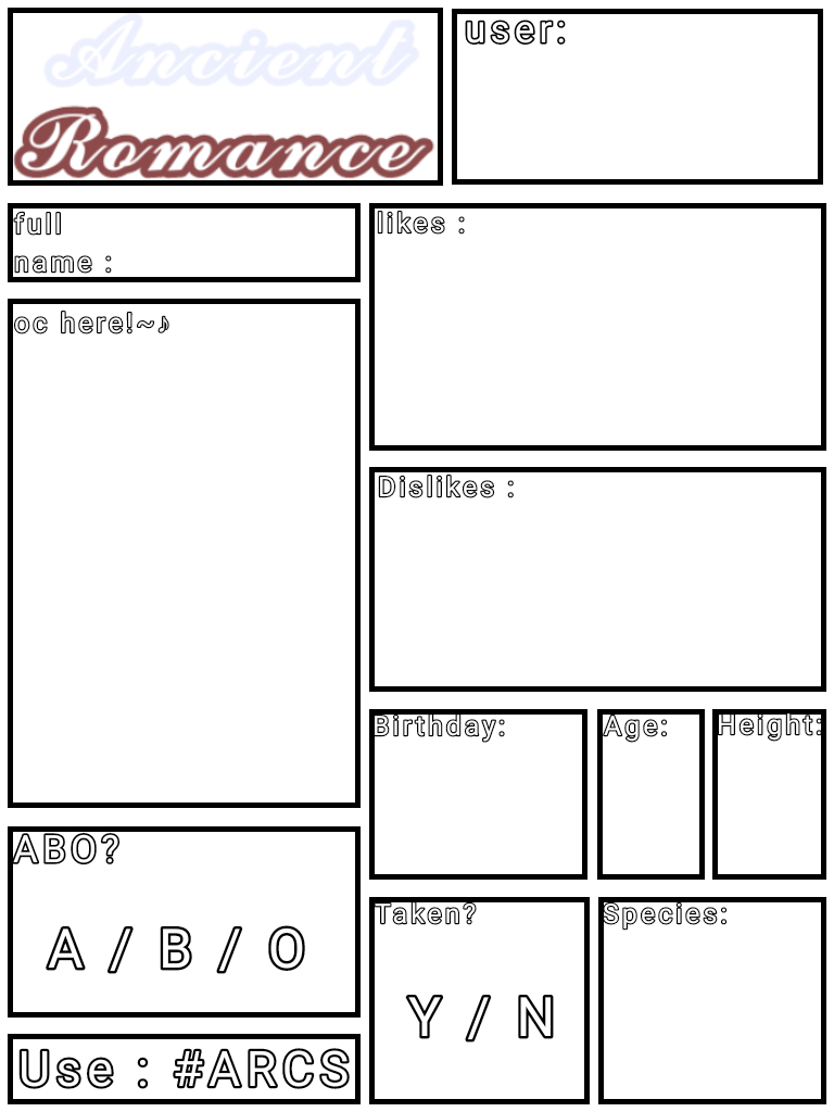 AR character sheet - ibisPaint