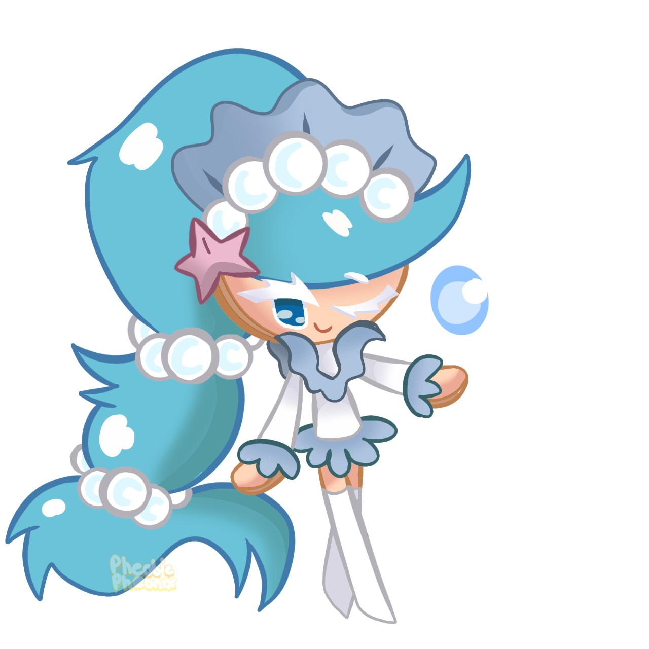 sea bubble cookie (primarina cookie) - ibisPaint