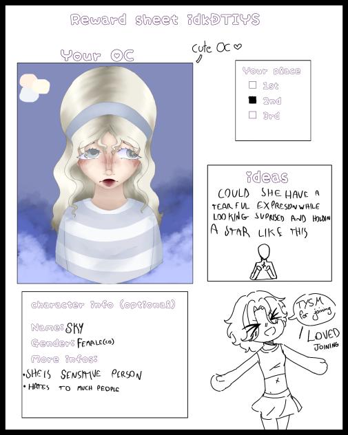 Second place prize sheet - ibisPaint