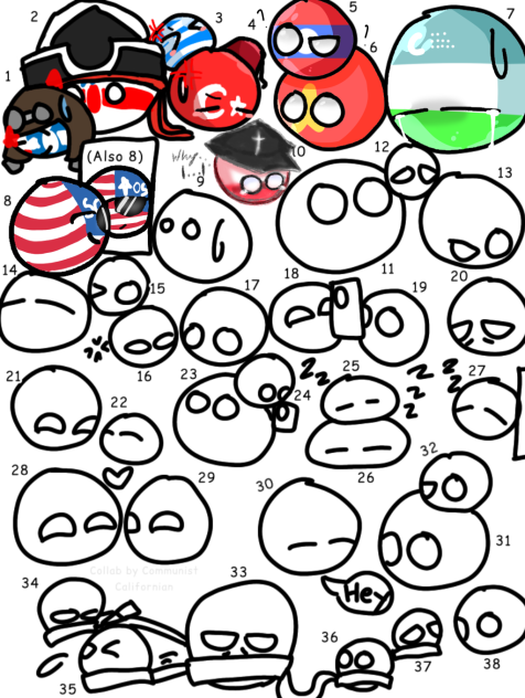 Countryballs Collab!! - ibisPaint