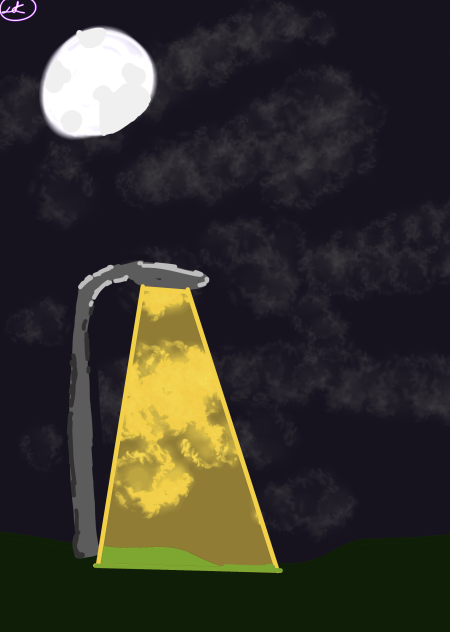 Night time outside - ibisPaint