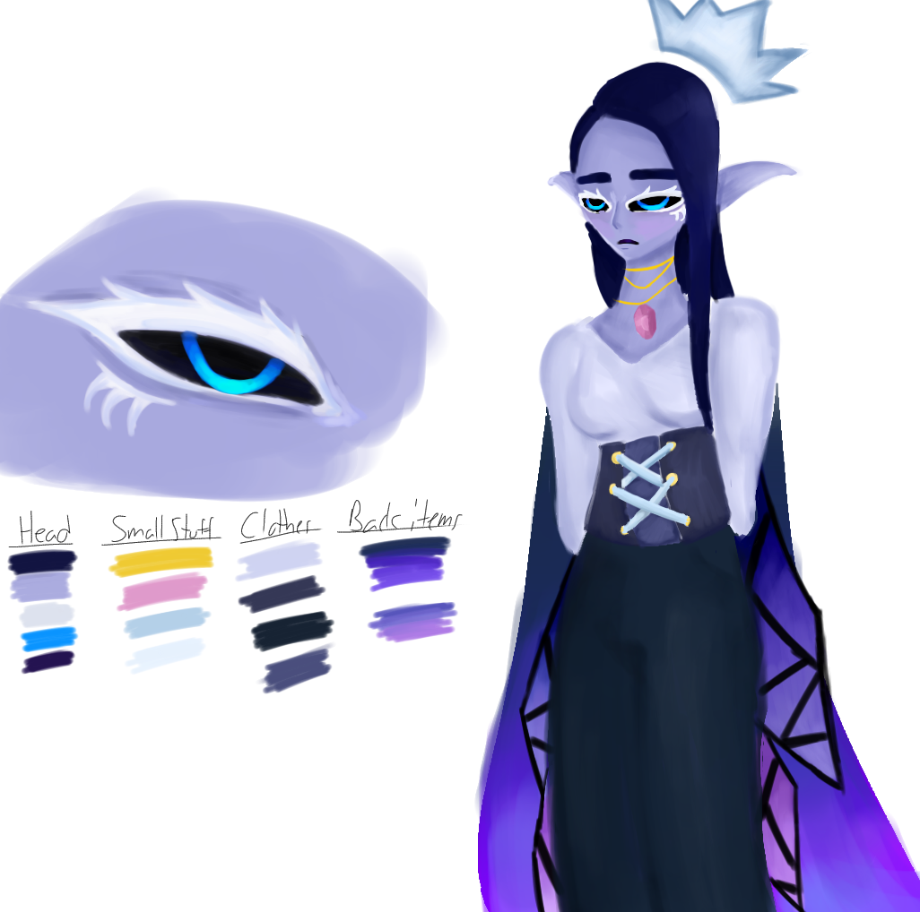 Fae queen of winter character sheet - ibisPaint