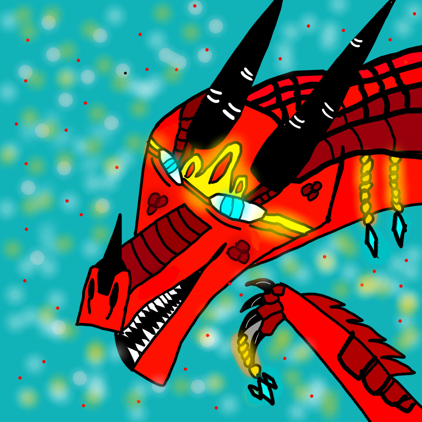 Wings of Fire Queen Ruby Sketch. - ibisPaint