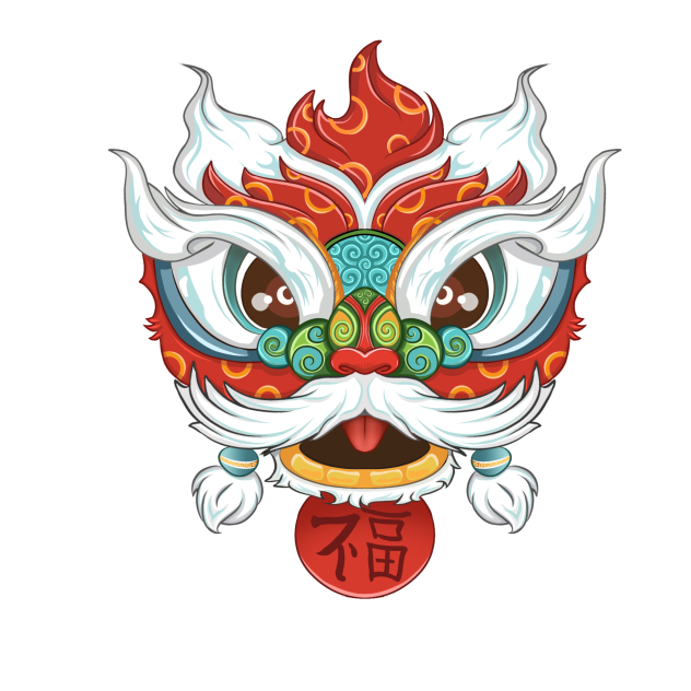 Lion dance mask🎭 - ibisPaint