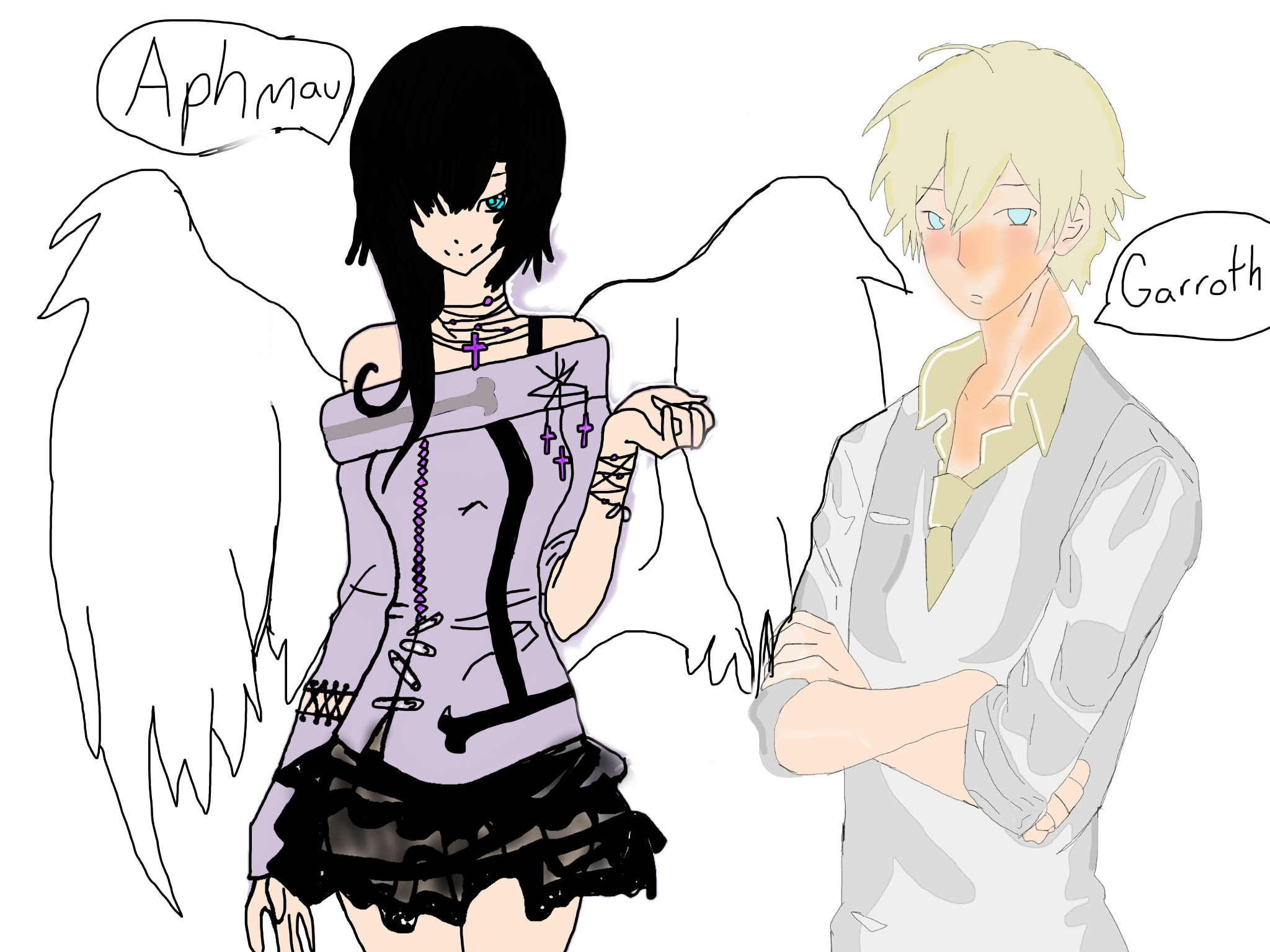 Aphmau and Garroth - ibisPaint