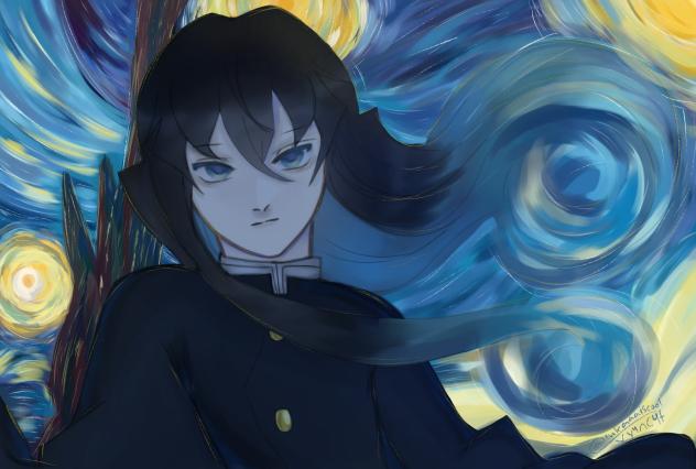 Muichiro x starry night - ibisPaint