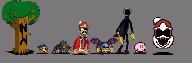 FNF Kirby Mix Parallax - ibisPaint