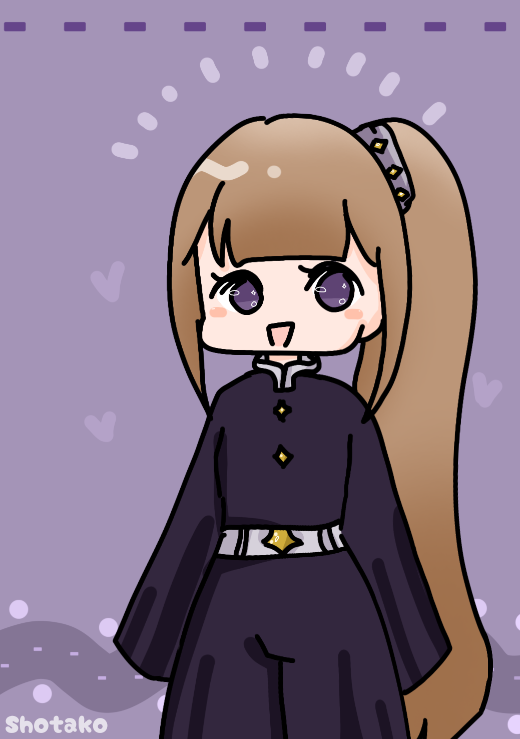 Shiho as a demon slayer - ibisPaint