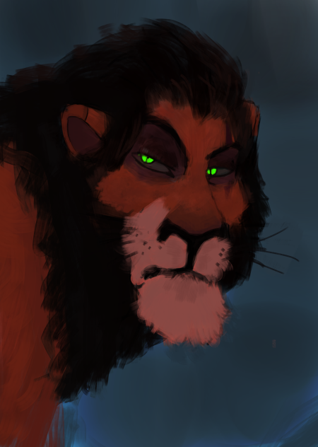 scar cartoon the lion king - ibisPaint