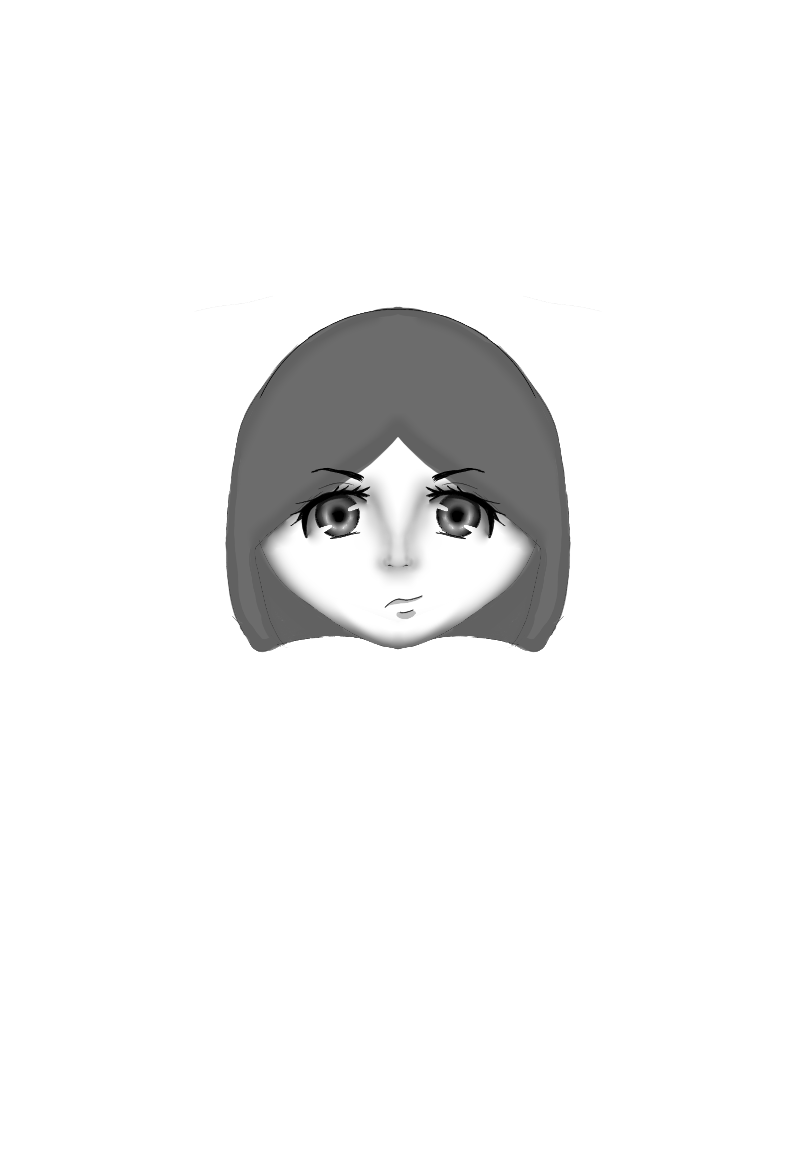 A colorless face - ibisPaint