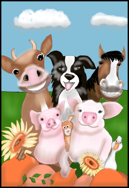 Happiness on the Farm - ibisPaint