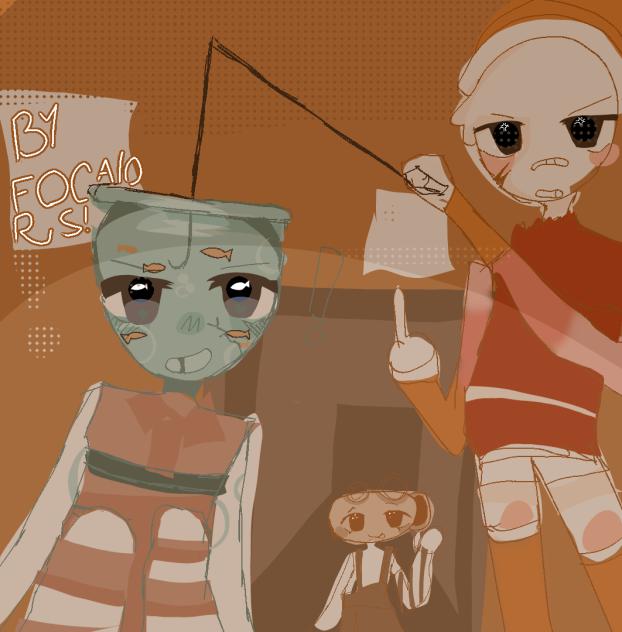 Fishing shrimpo - ibisPaint