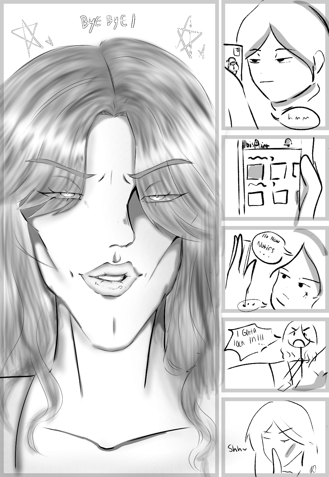 Mewing 🧏‍♀️🤫 - ibisPaint