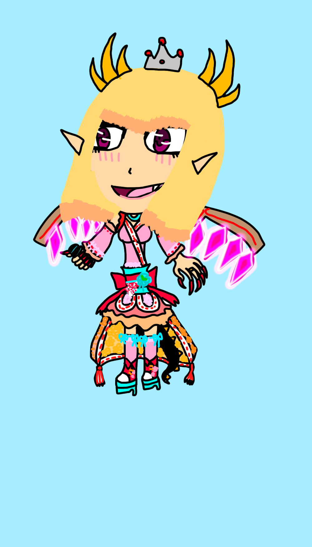 My second drawing Idol Satan - ibisPaint