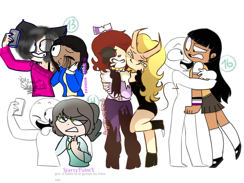 otro collab de amigos y parejas xd - ibisPaint