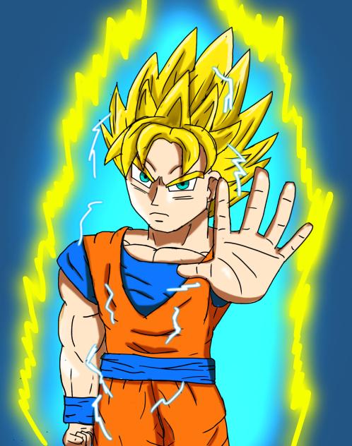 super saiyan Son Goku - ibisPaint
