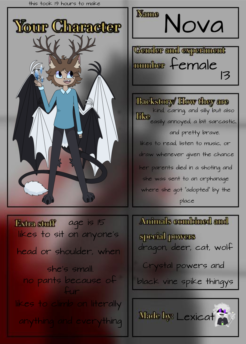 Nova character sheet - ibisPaint