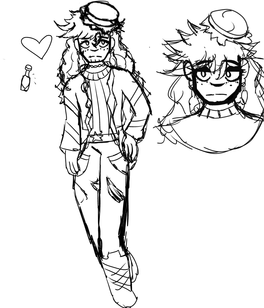 sketchy sketch just so my friend can see - ibisPaint
