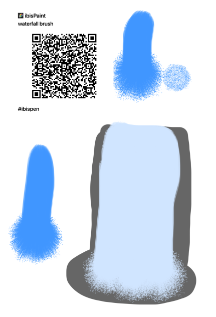 Waterfall brush - ibisPaint