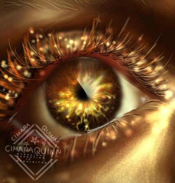 Golden Eyes - ibisPaint