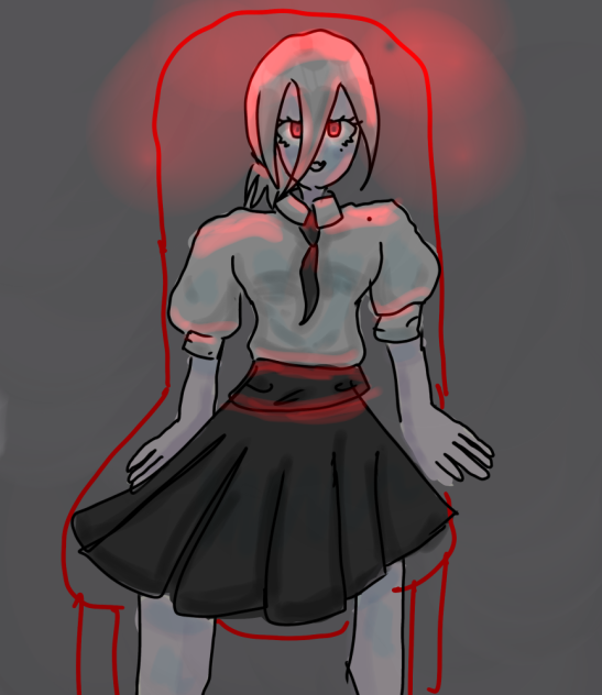 Scary vampire girl - ibisPaint