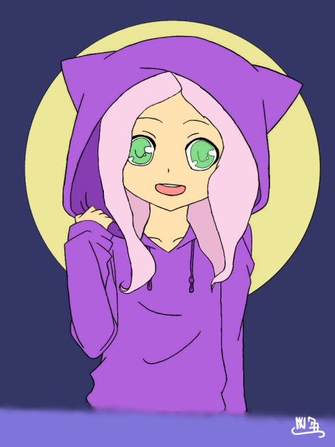 Neko Under the Moon - ibisPaint