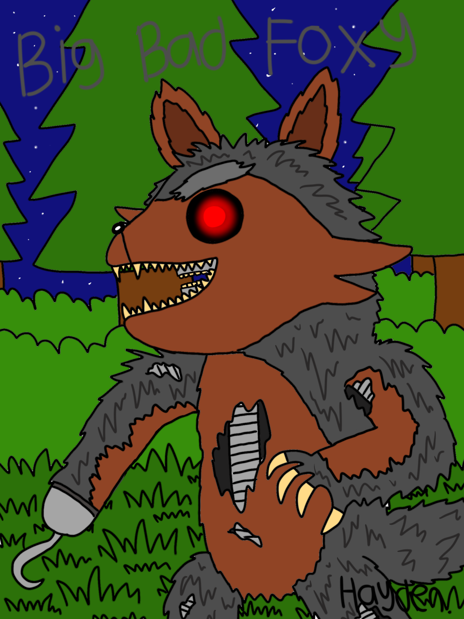 Big bad foxy speed draw - ibisPaint