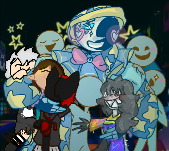 moon hug collab - ibisPaint