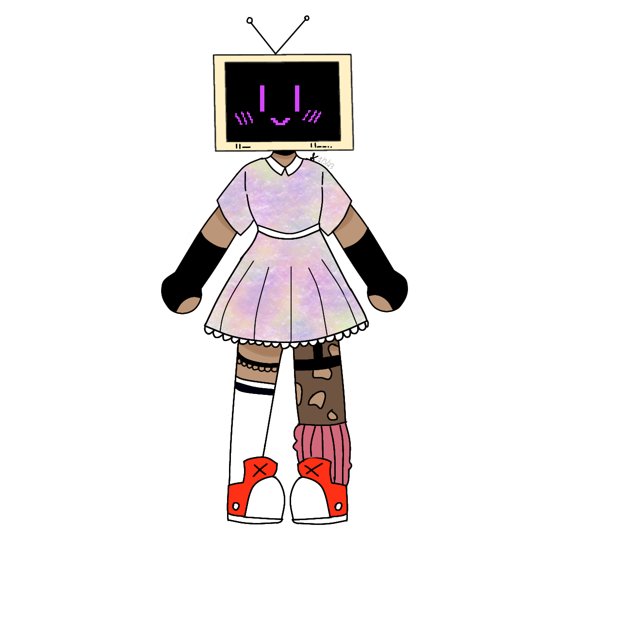 frogstar tv head - ibisPaint