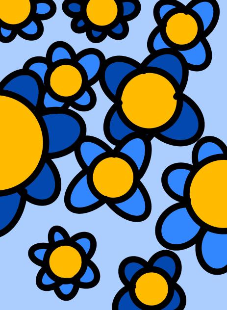 Flowers-Blue - ibisPaint