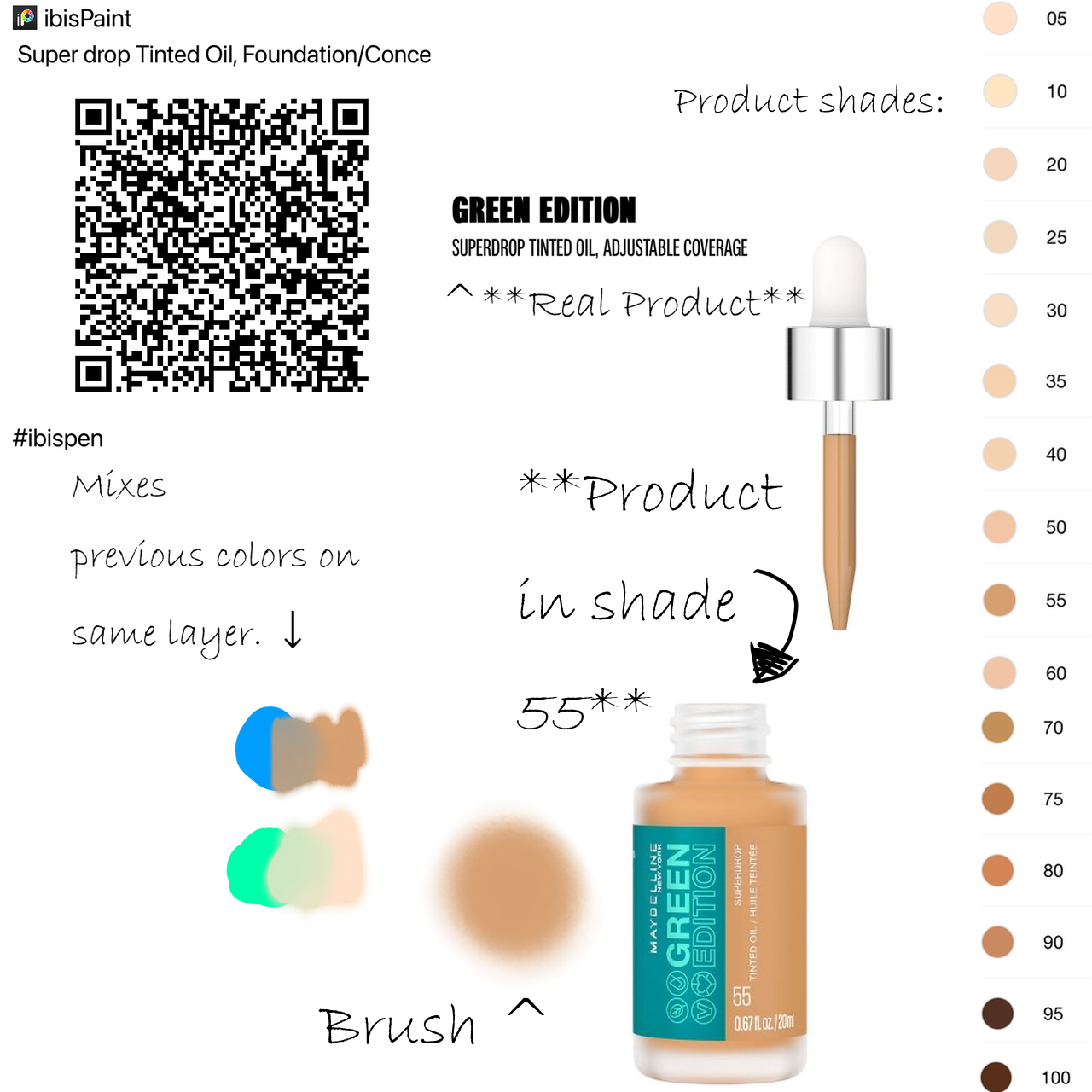 Super drop Tinted Oil, Foundation - ibisPaint