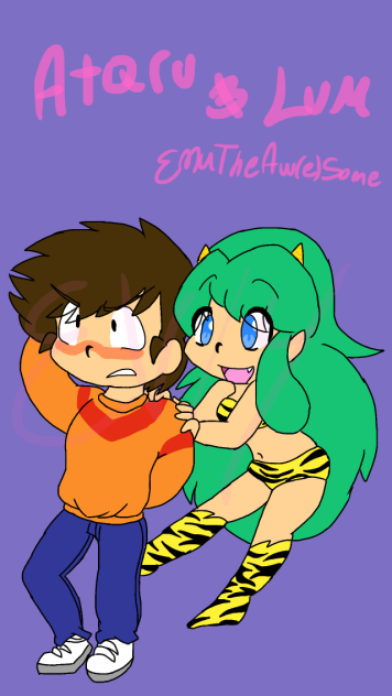 Ataru and Lum - ibisPaint