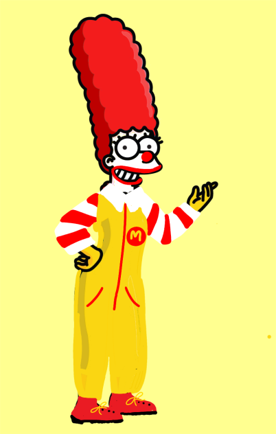 Ronal McDonald as Marge simpson - ibisPaint