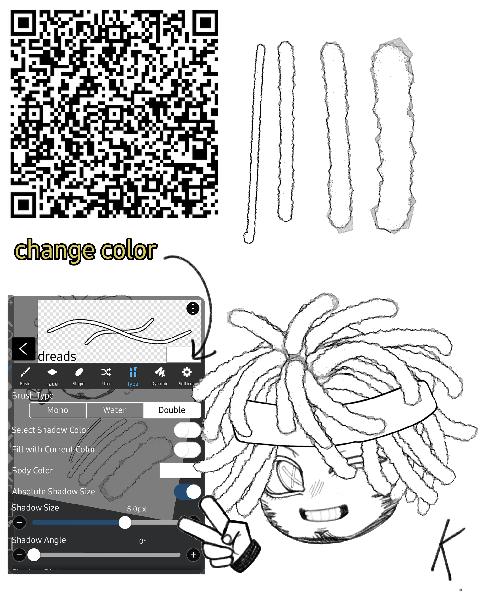 dreads idek - ibisPaint