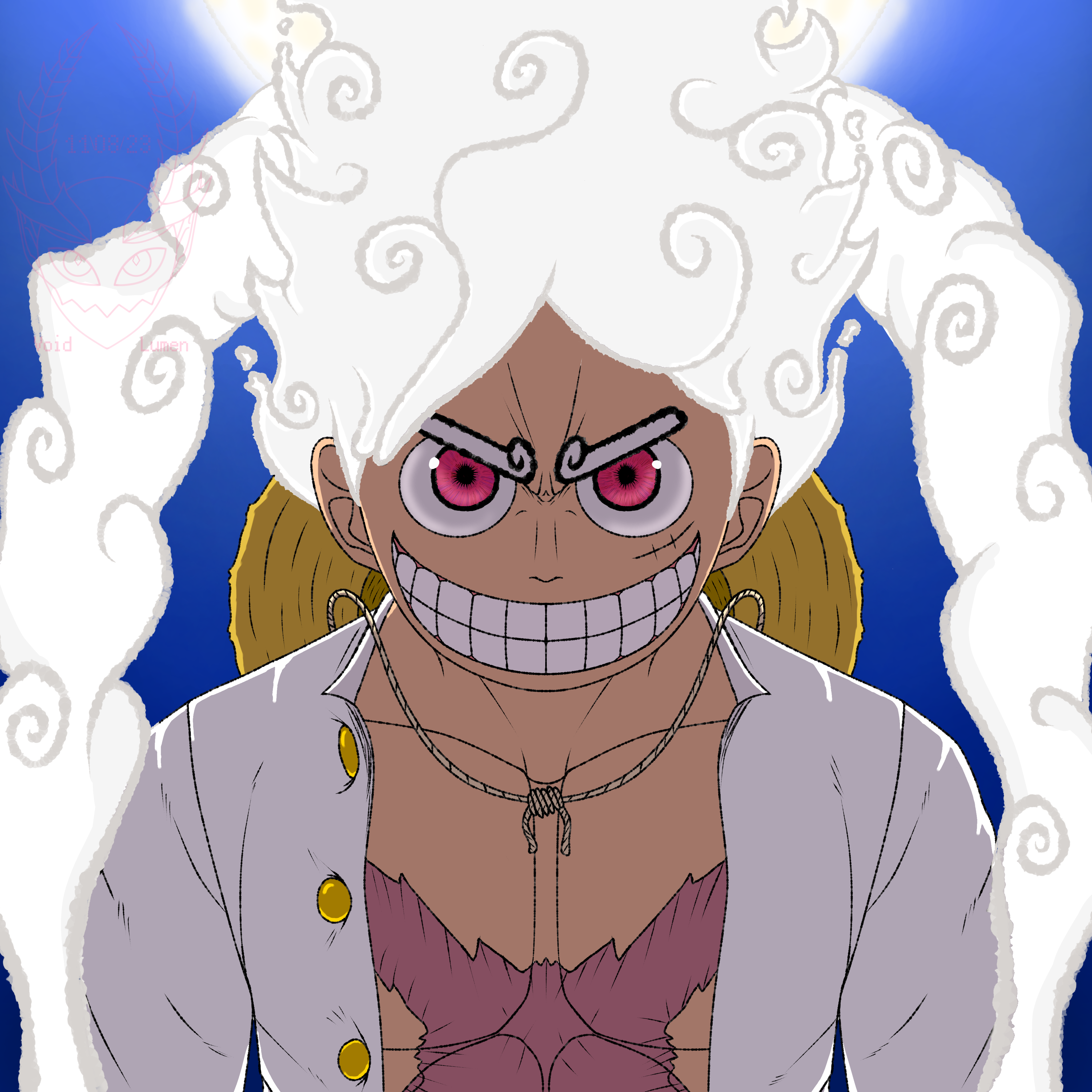 Luffy, Gear 5 - ibisPaint