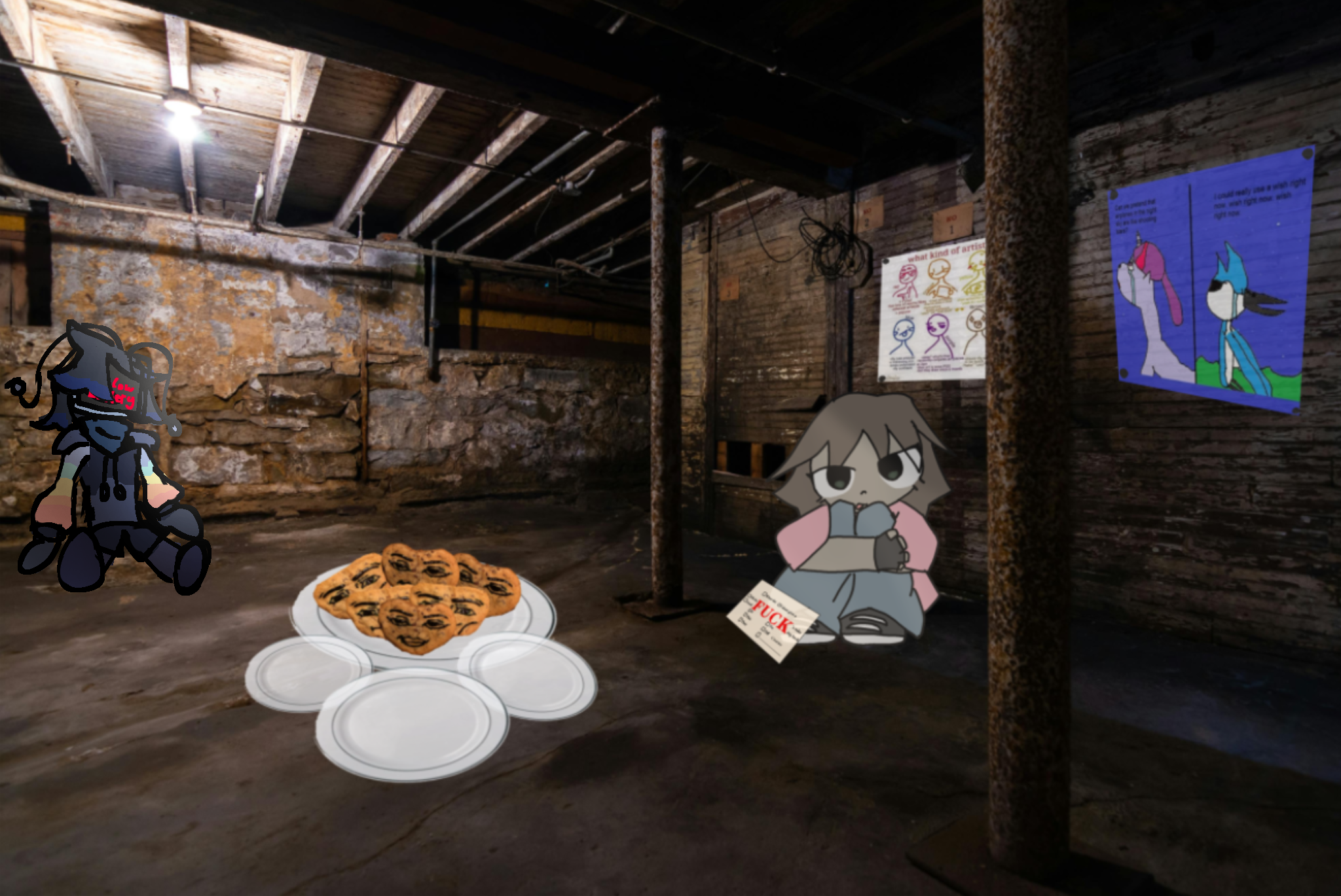 stuck in a basement - ibisPaint