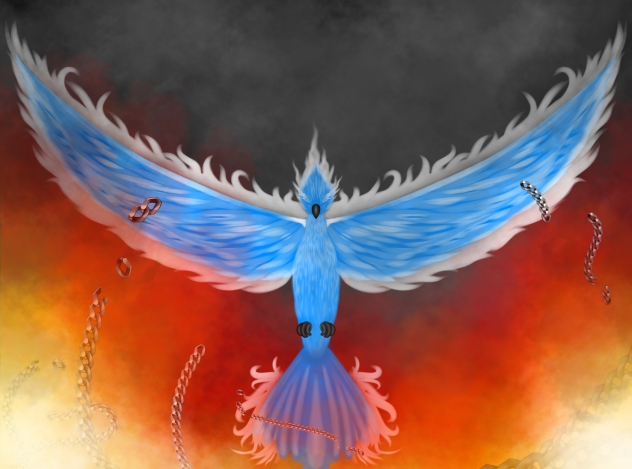 Blue phoenix - ibisPaint