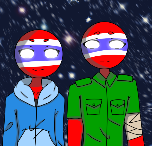 Countryhumans Thailand & Free Thai - ibisPaint