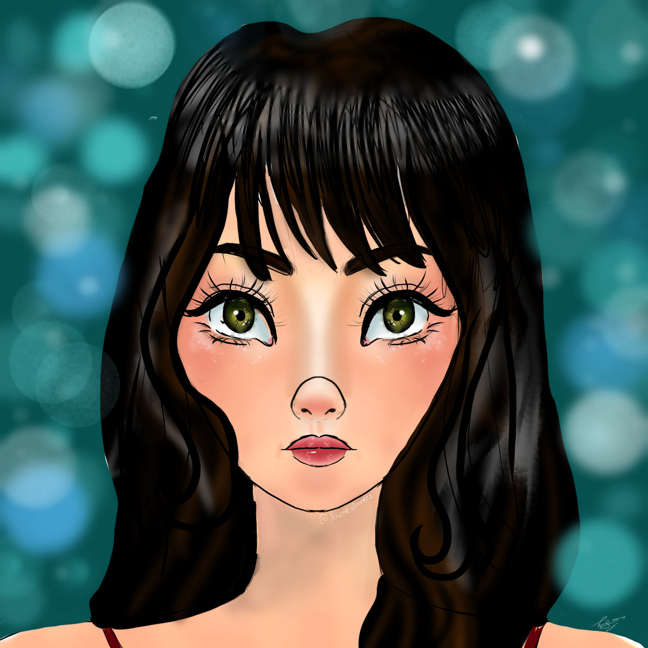 Blue kiss - ibisPaint