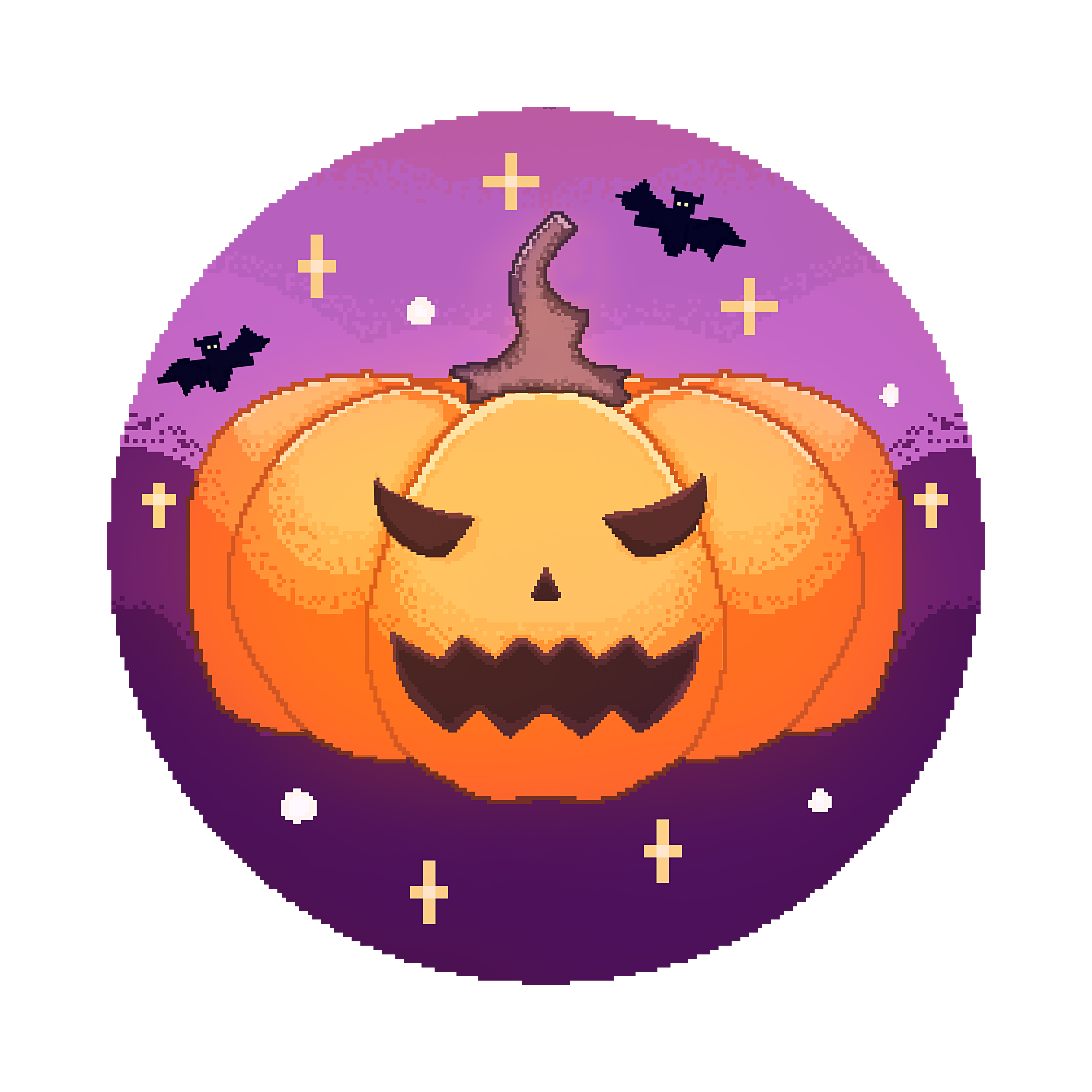 Jack-O-Lantern(Pixel) - ibisPaint