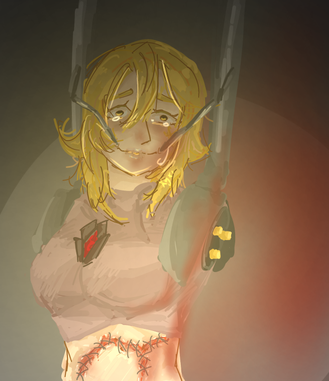 in an abandoned factory - ibisPaint