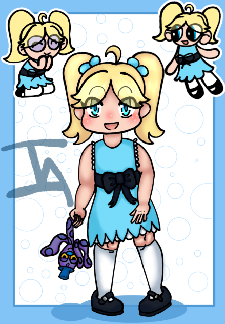 Bubbles from powerpuff girls (^-^) - ibisPaint