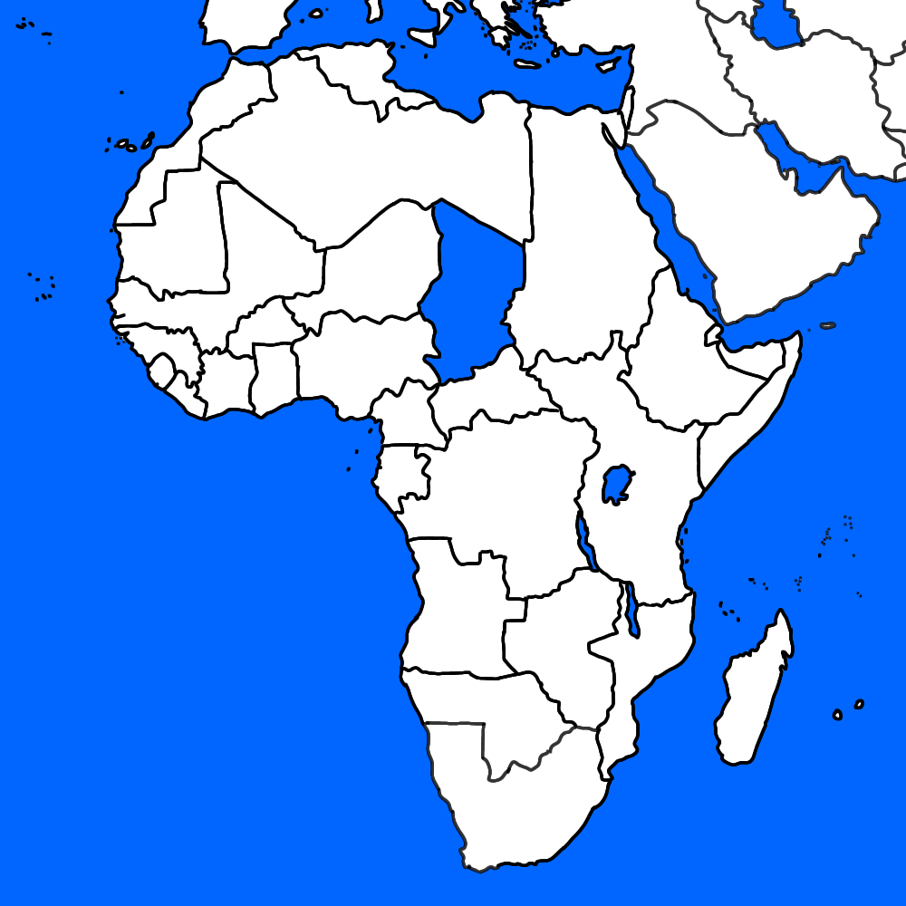 Africa map borders fixed blank - ibisPaint