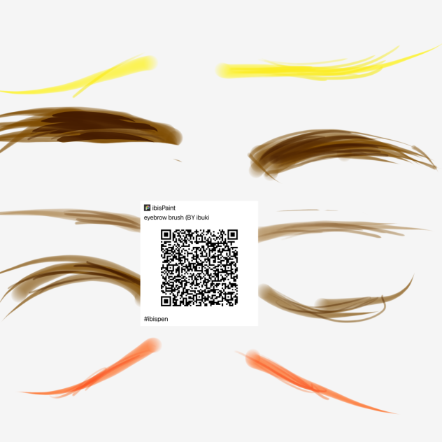 Eyebrow brush - ibisPaint