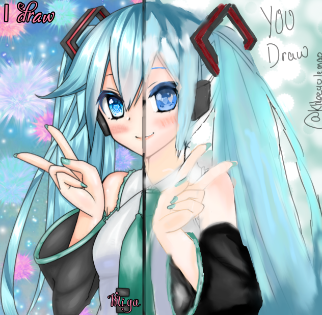 you draw i draw collab ft miya - ibisPaint